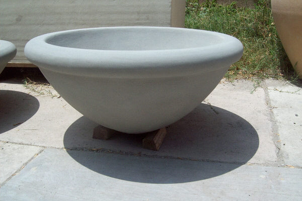 Meron ( rounded) 28" x 12" Ebony Acid - ConcreteCreationsLA