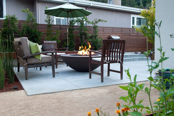 Simplicity Edge 54" x 18" 10" lip in Java color - ConcreteCreationsLA